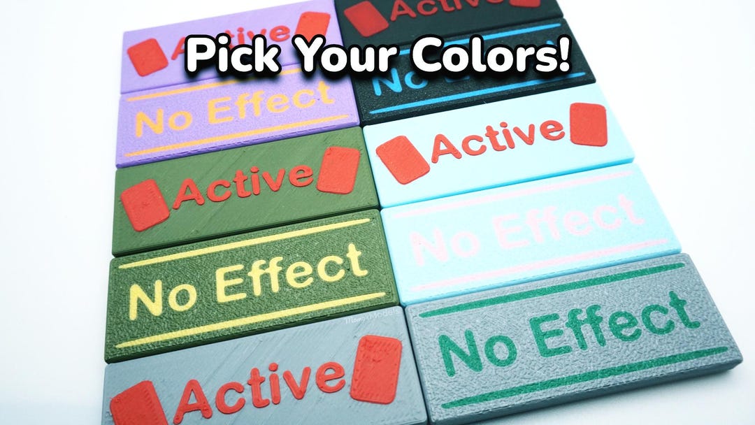 Active Effect Markers (set of 2) - Double Sided Markers With Active and ...