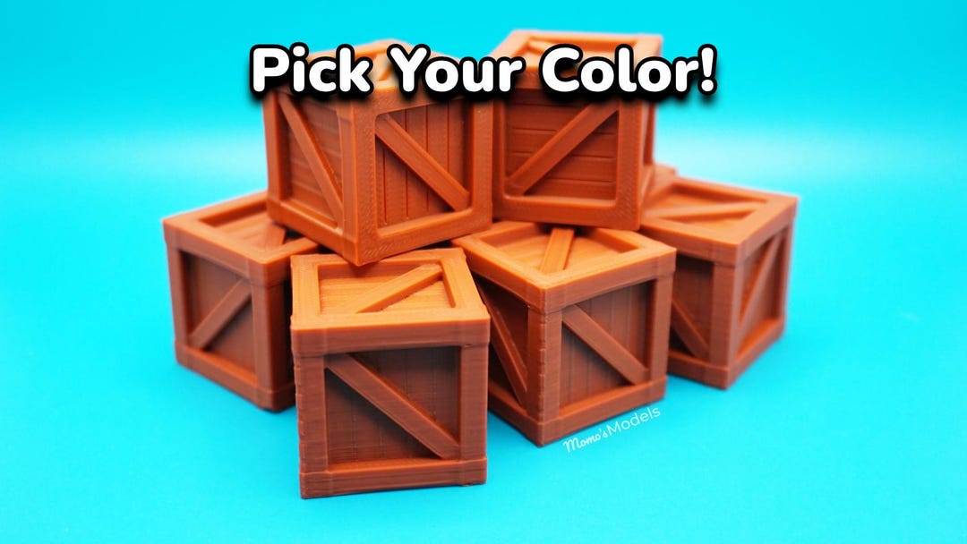 Miniature Wooden Crates Set of 8 - Tabletop Accessory to Help Bring an ...