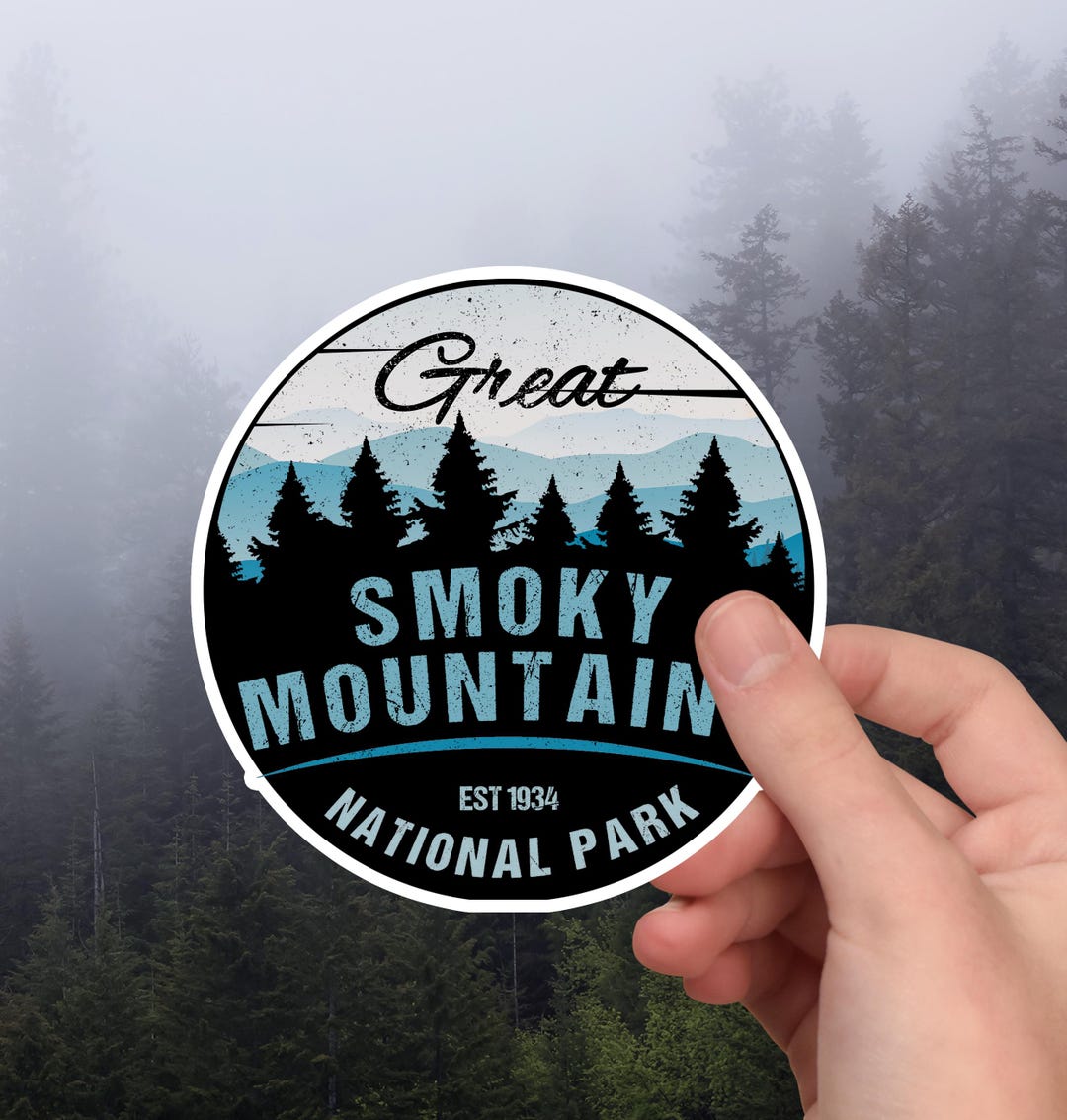 Great Smoky Mountains National Park Die-cut Vinyl Decal Sticker - Etsy