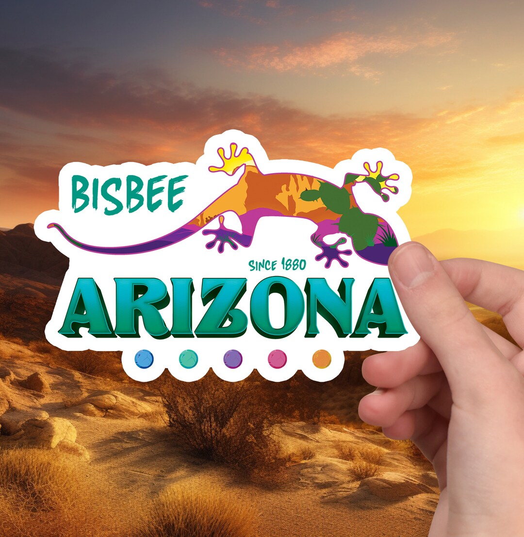 Gila Bend Arizona Gecko Southwest Desert Die-cut Vinyl Decal Stickers ...