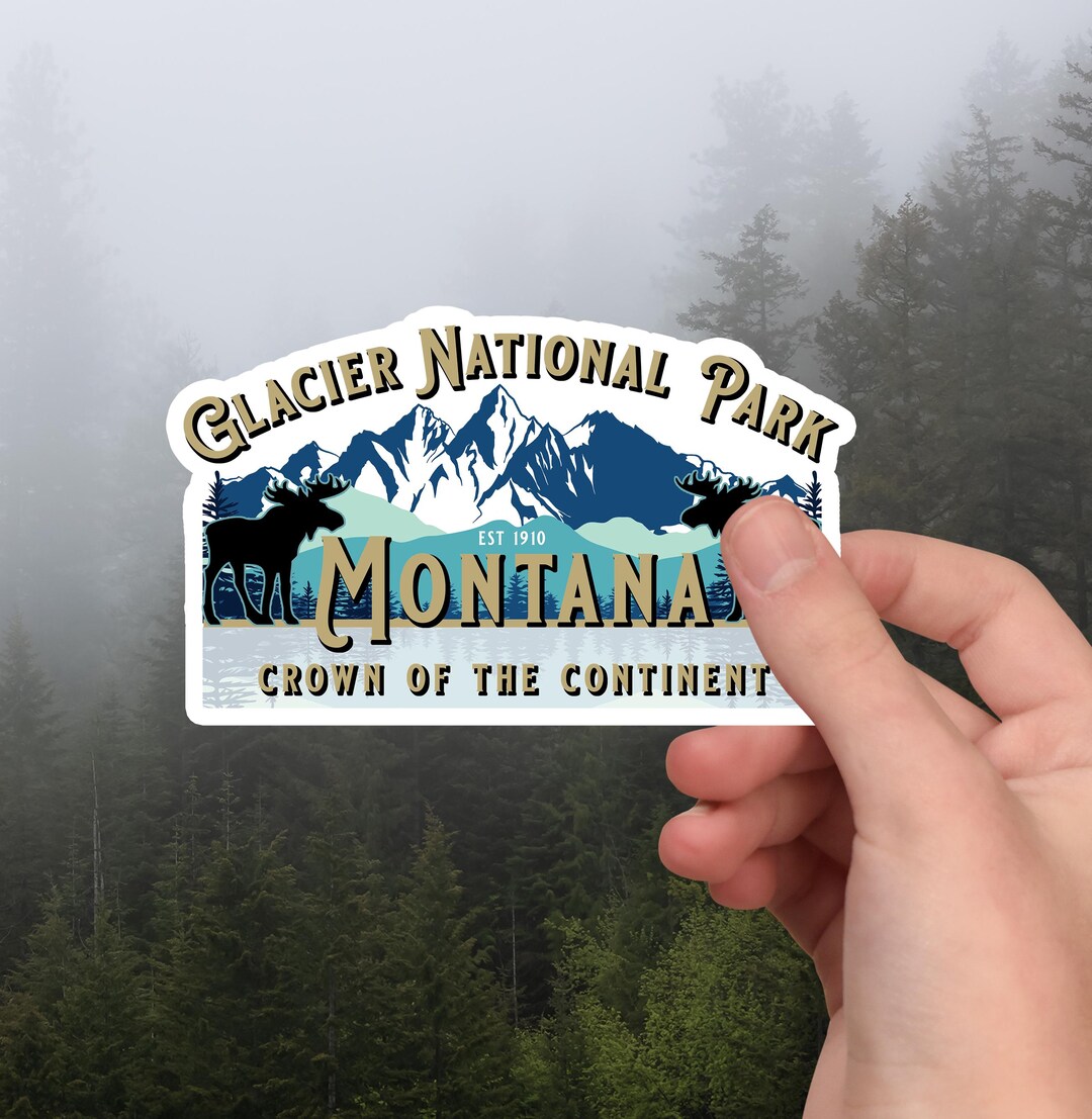 Glacier National Park Montana Die-cut Premium Vinyl Decal Stickers - Etsy