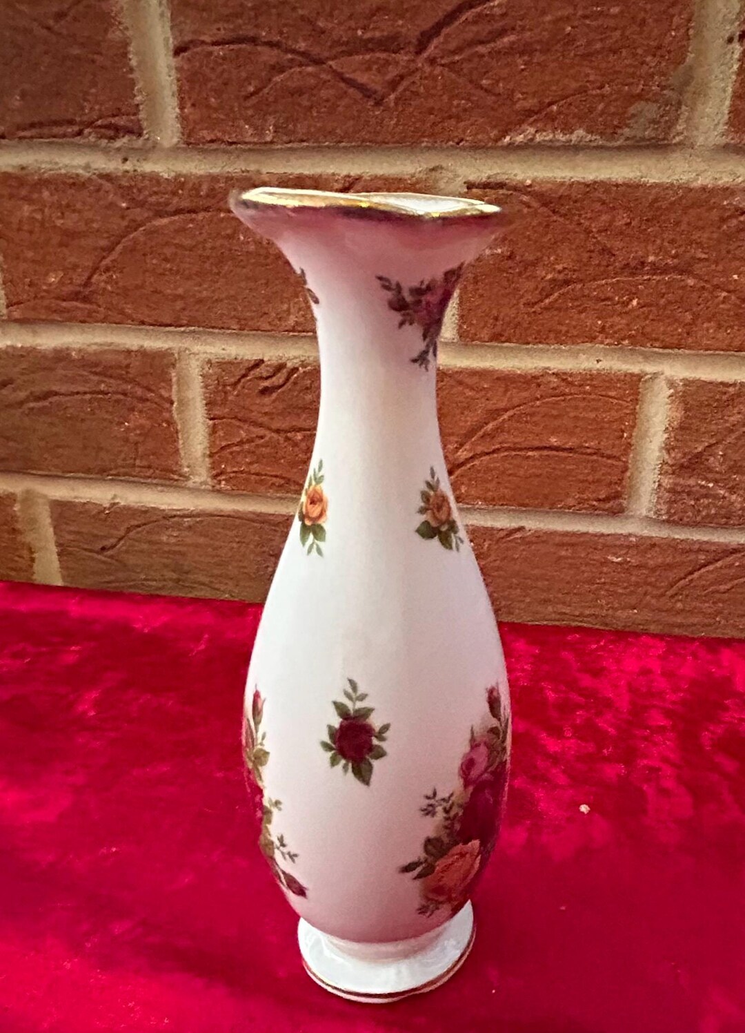 Royal Albert Roses Vase. - Etsy