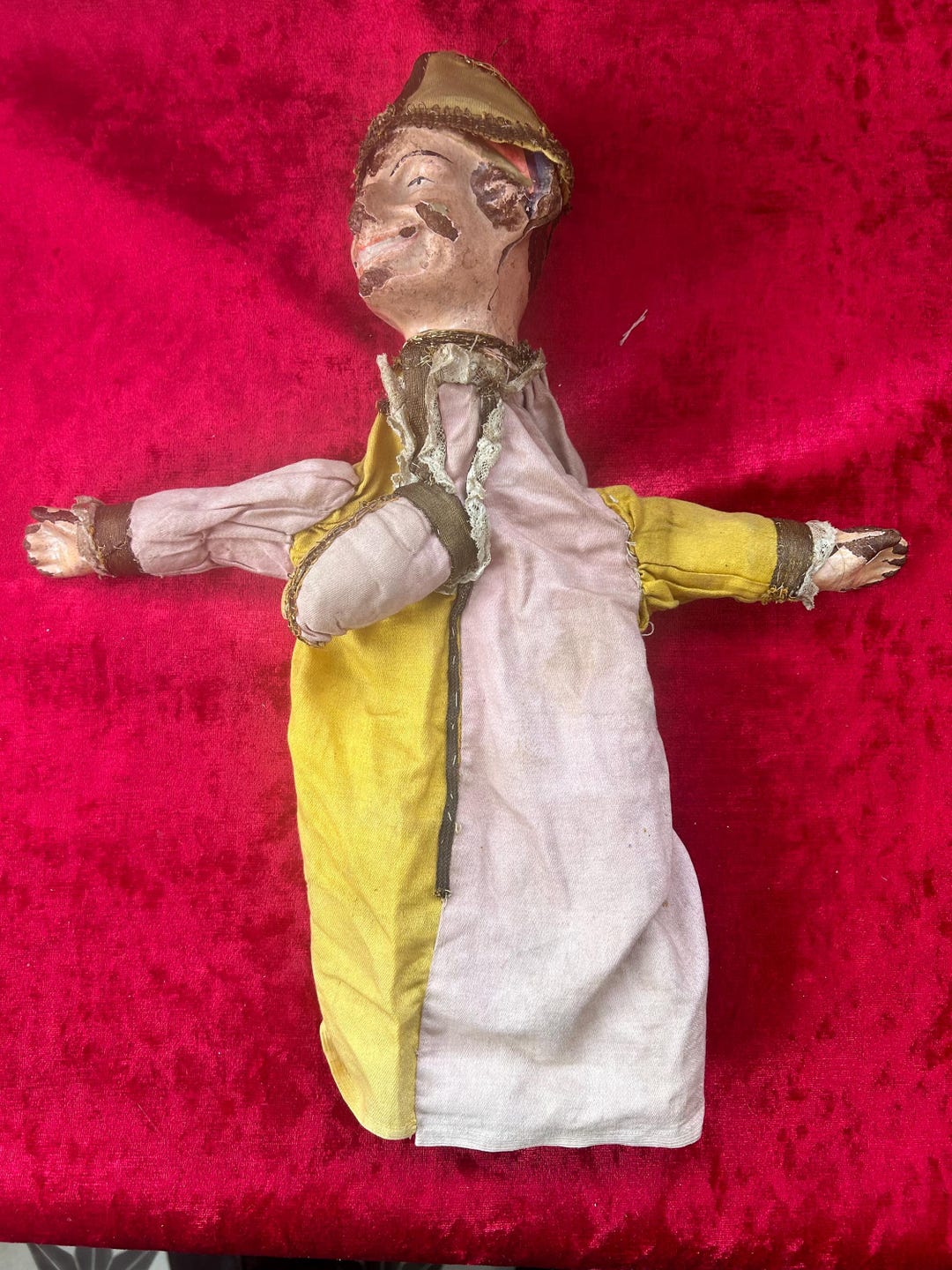 Antique Mr Punch Hand Carved Glove Puppet. Very Creepy - Etsy