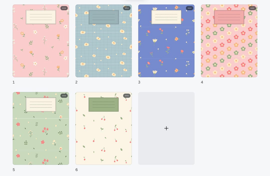 Printable Aesthetic Notebook Covers - Etsy