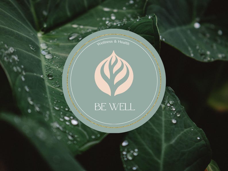 Wellness Branding Pre-made Logo, Editable Logo Template for Wellness ...