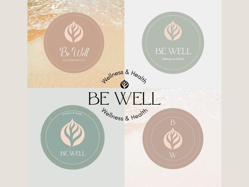 Wellness Branding Pre-made Logo, Editable Logo Template for Wellness ...