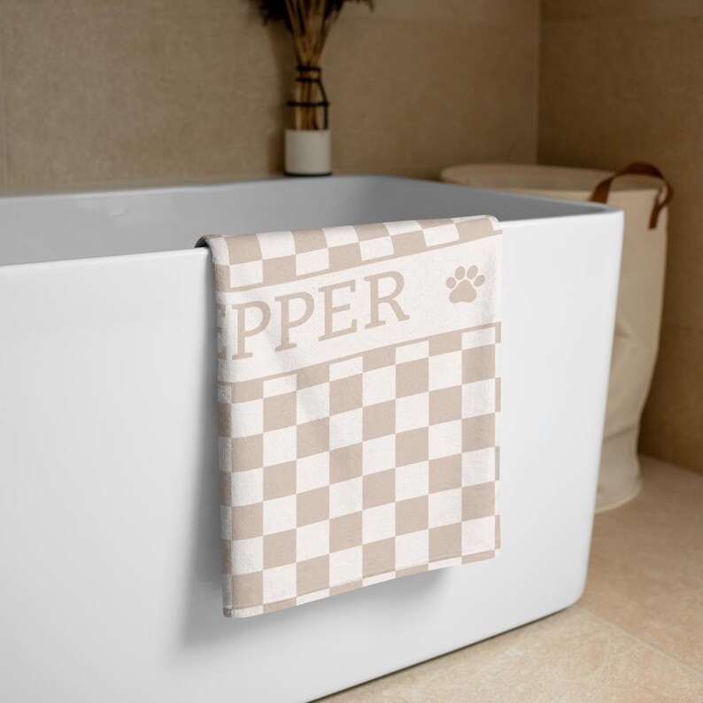 Personalized Towel for Dog and Pet Lovers, Custom Name Pool Towel ...