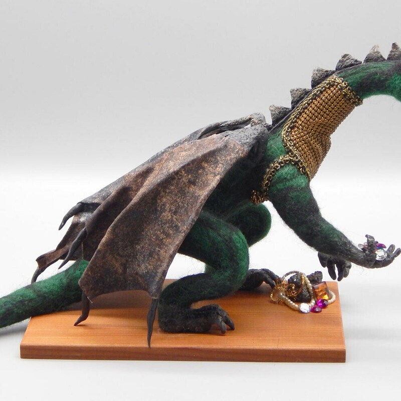 Needle Felted Dragon - Etsy