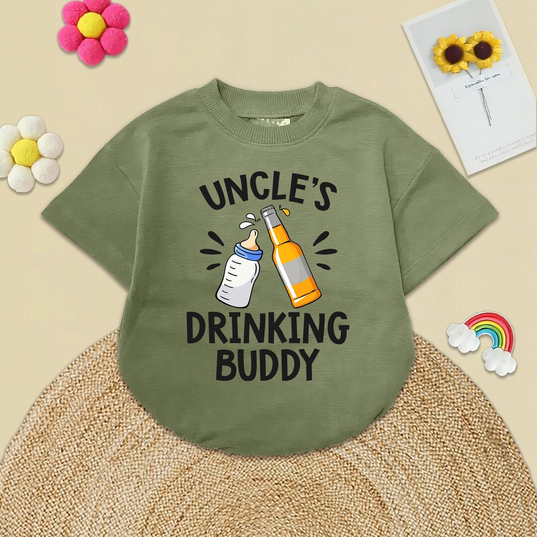 Uncle's Drinking Buddy Baby Bodysuit, Funny Baby Shower Gift - Etsy