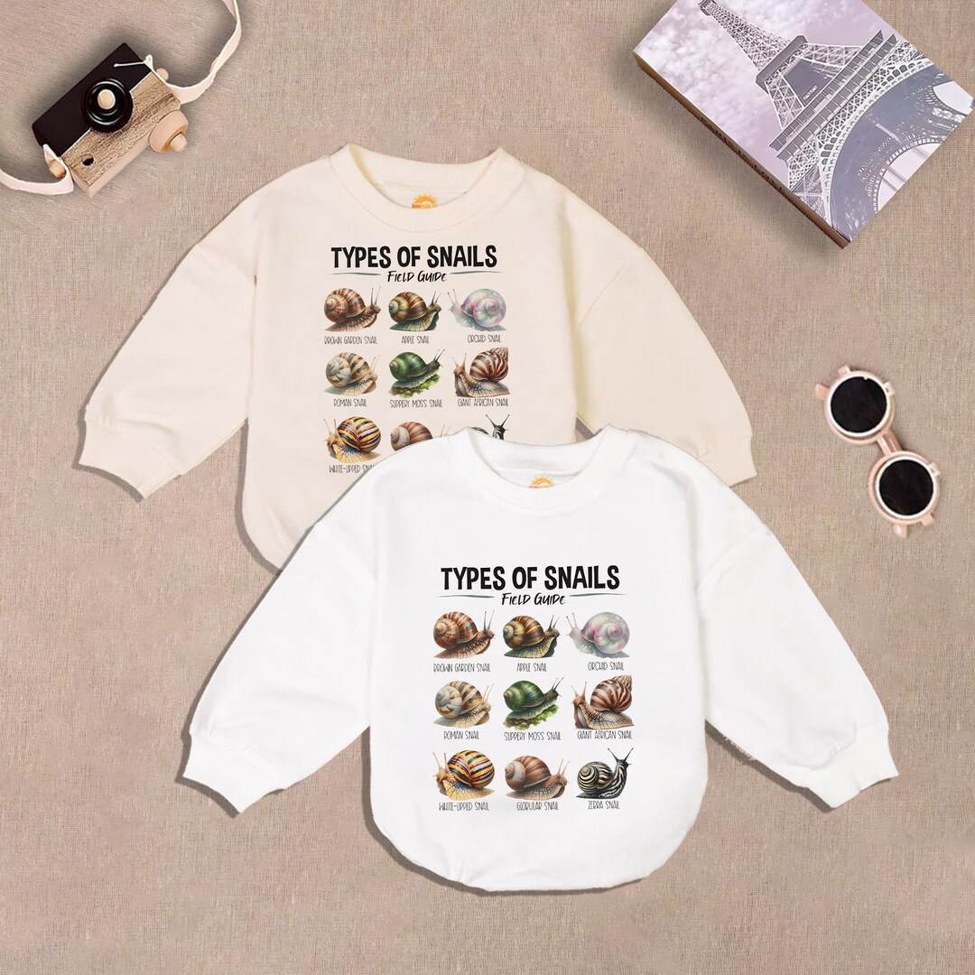 Types of Snails Baby Romper, Insect Field Guide Baby Bodysuit, Future ...