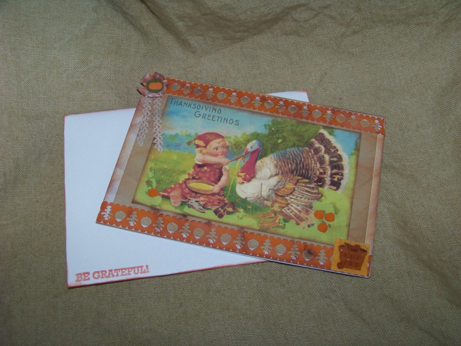 Vintage Style Thanksgiving Card Retro Turkey - Etsy