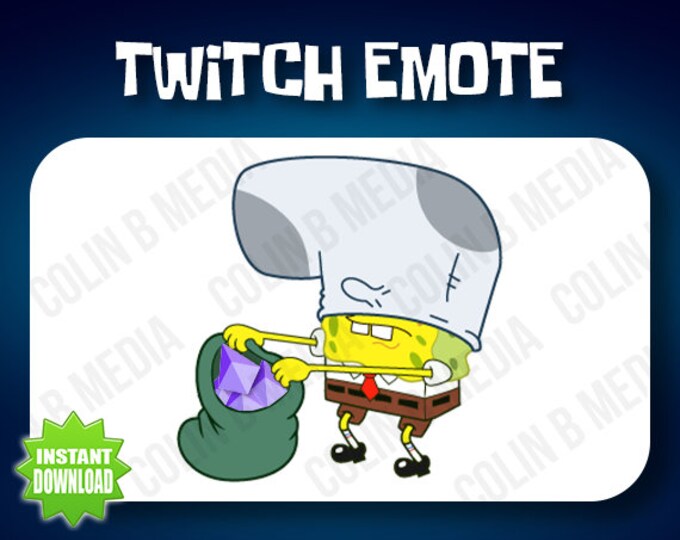 Spongebob Lurk Emote spongebob Emote Twitch Emote Twitch Meme - Etsy Canada