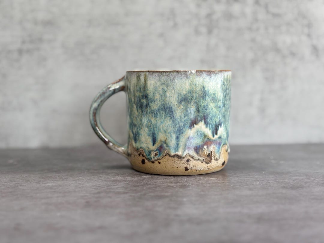 Stoneware Hand Made Drippy Glaze Standard Mug - Etsy