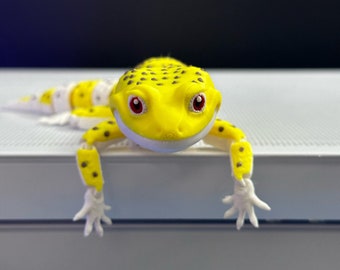 Leopard Gecko Articulated Toy With Snap-fit Head - Etsy