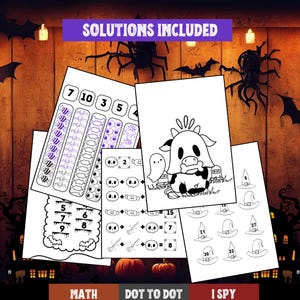 Halloween Math Activities, Fun Halloween Worksheets for Learning , Kids ...