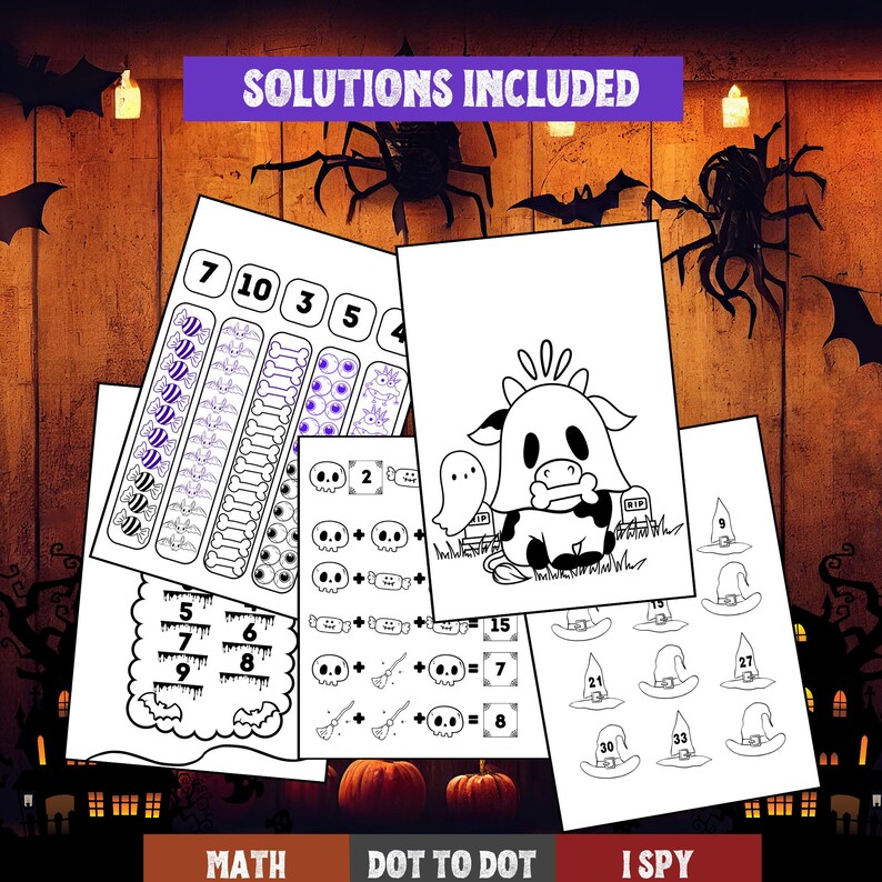Halloween Math Activities, Fun Halloween Worksheets for Learning , Kids ...