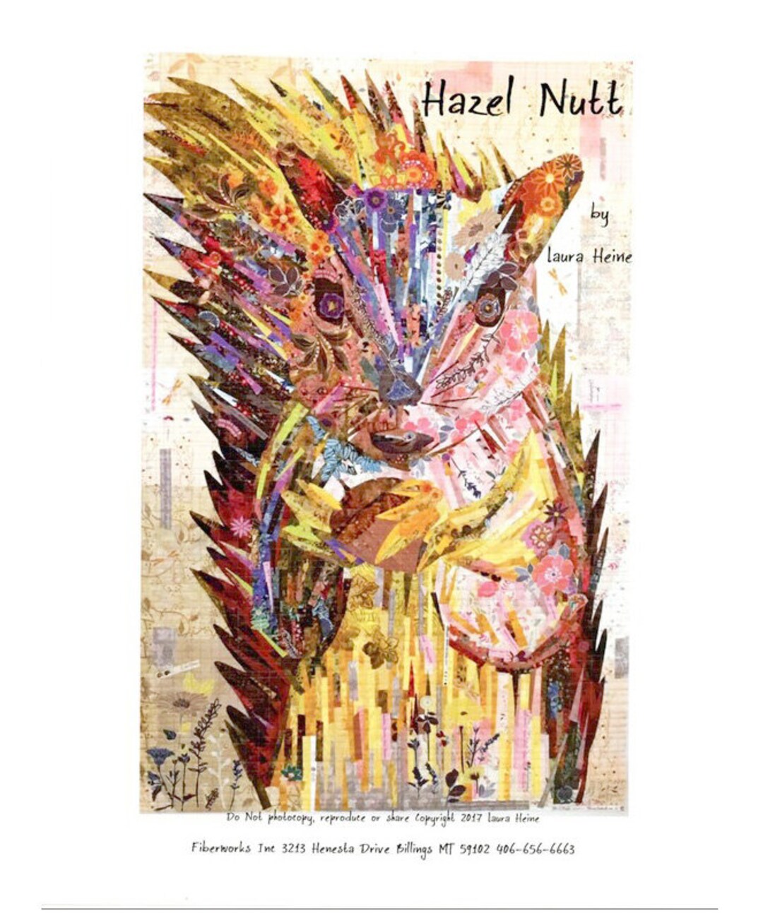 Laura Heine Collage-style Applique Quilt PATTERN by Fiberworks, Inc ...