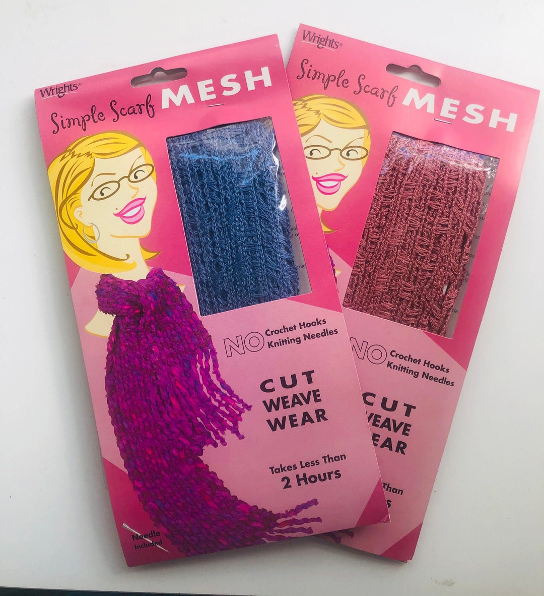 Simple Scarf Mesh - Cut, Weave, Wear in Less Than 2 Hours - Burgundy - Etsy