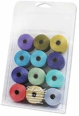 The Beadsmith Superlon S-lon Beading Cord 18 / Tex 210, X12 Spools, 77 ...
