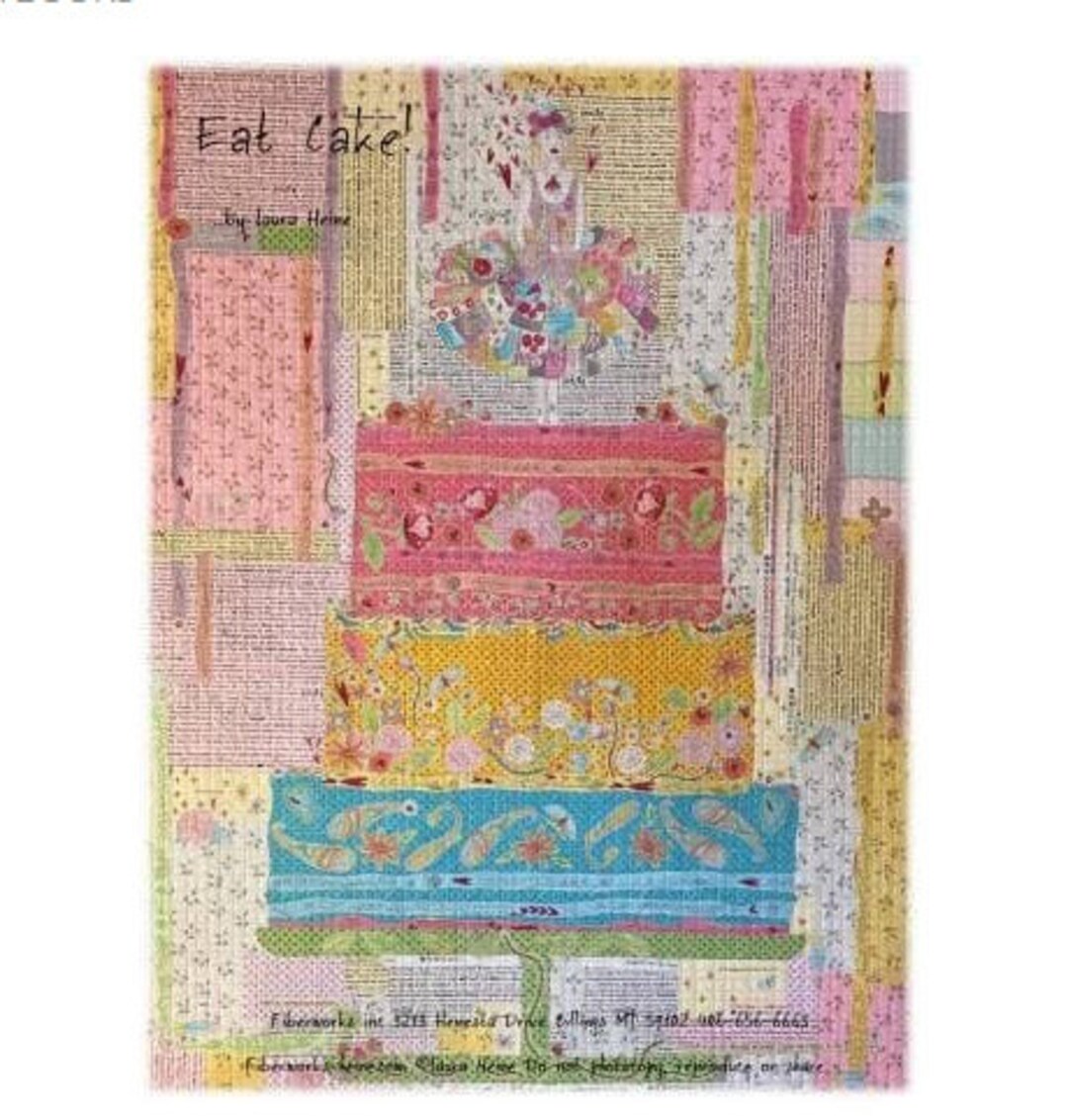 Laura Heine Collage-style Applique Quilt PATTERN by Fiberworks, Inc ...