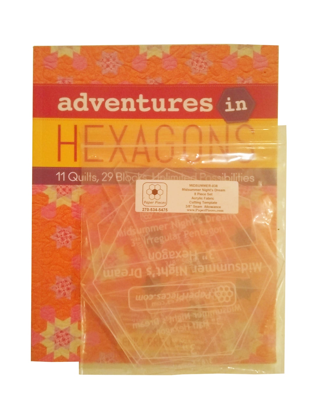 Bundle - the "adventures in Hexagons" Quilting Book by Emily Breclaw ...
