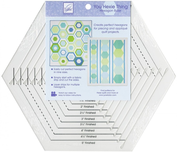 JUNE TAILOR you Hexie Thing Hexagon Ruler - Etsy