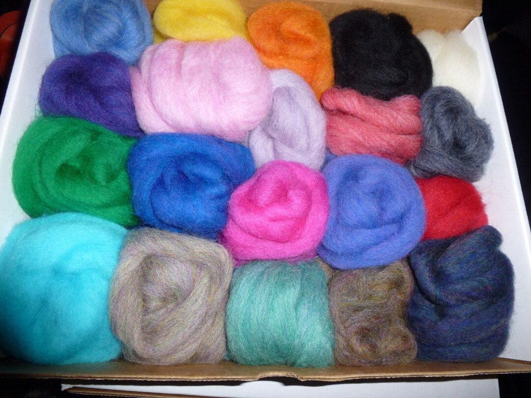 20 Colors of All Wool Roving for Felt-making Projects - Etsy