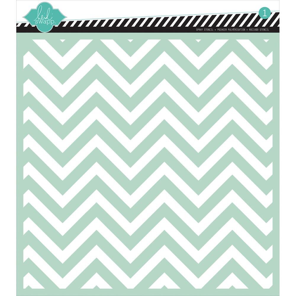 Stencil: Chevron 12 in X 12 in by Heidi Swapp - Etsy