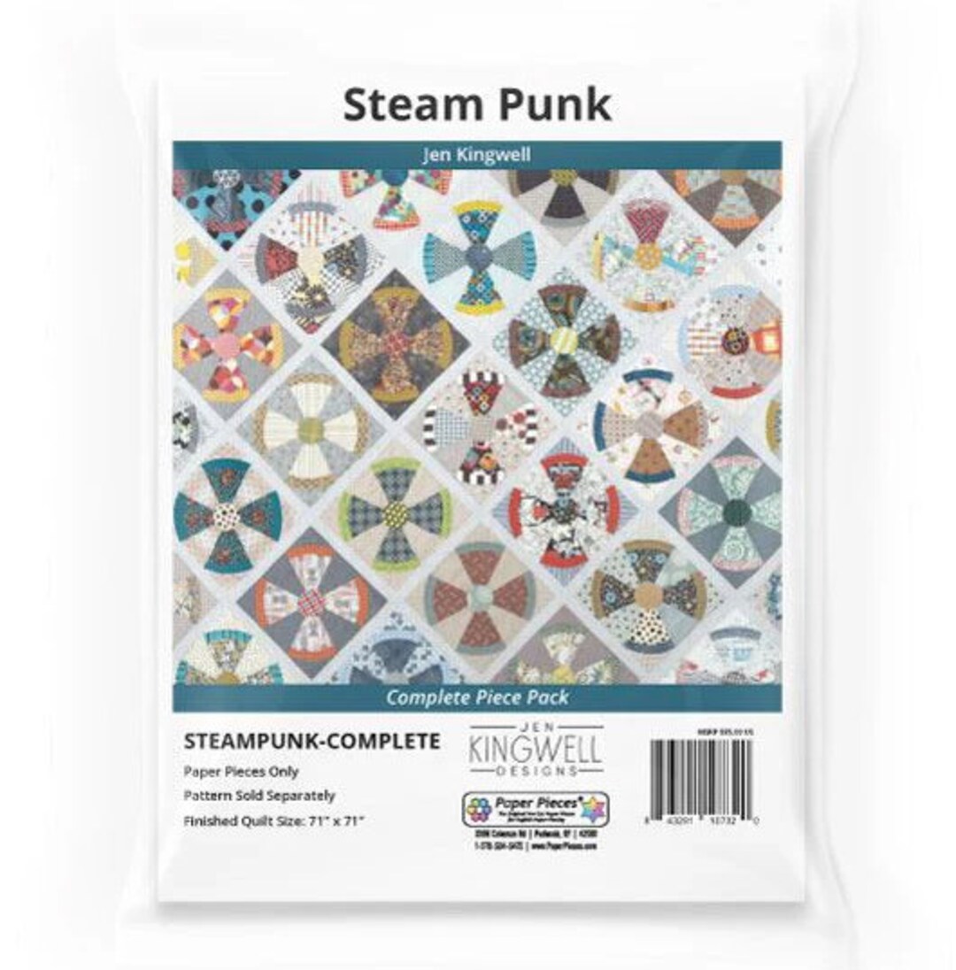 Jen Kingwell's "steam Punk" Quilt - Complete Paper Piece Pack and ...