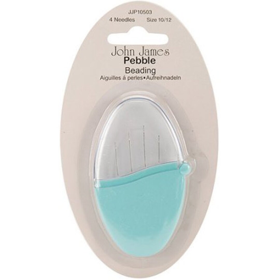 John James "pebble" Beading Needles Size 10/12- 4-pack in Safety Case ...