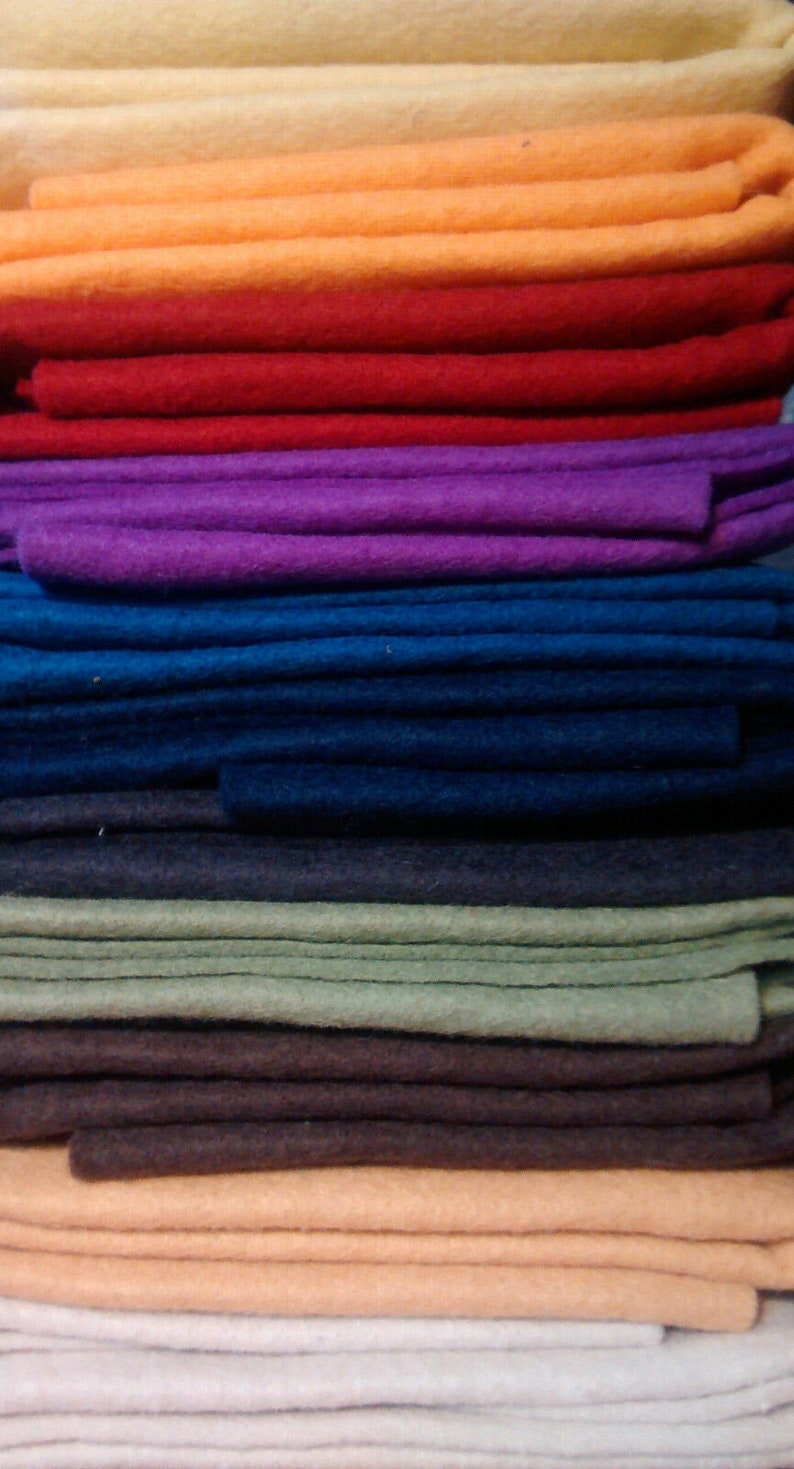 National Nonwovens - 100% Virgin Wool Felt Fat Quarters, 11-color ...