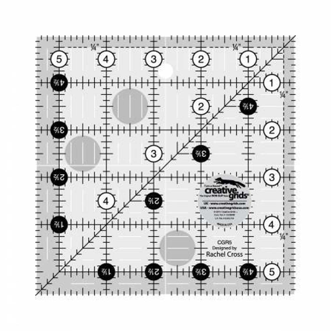 Creative Grids 5.5 Square Quilting Ruler Template - Etsy