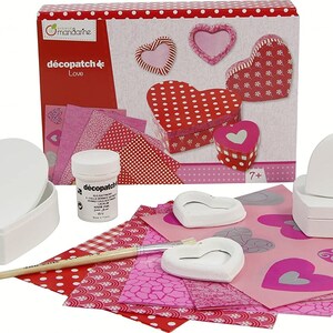 Avenue Mandarine "decopatch Love" Decoupage Valentine Heart-shaped ...