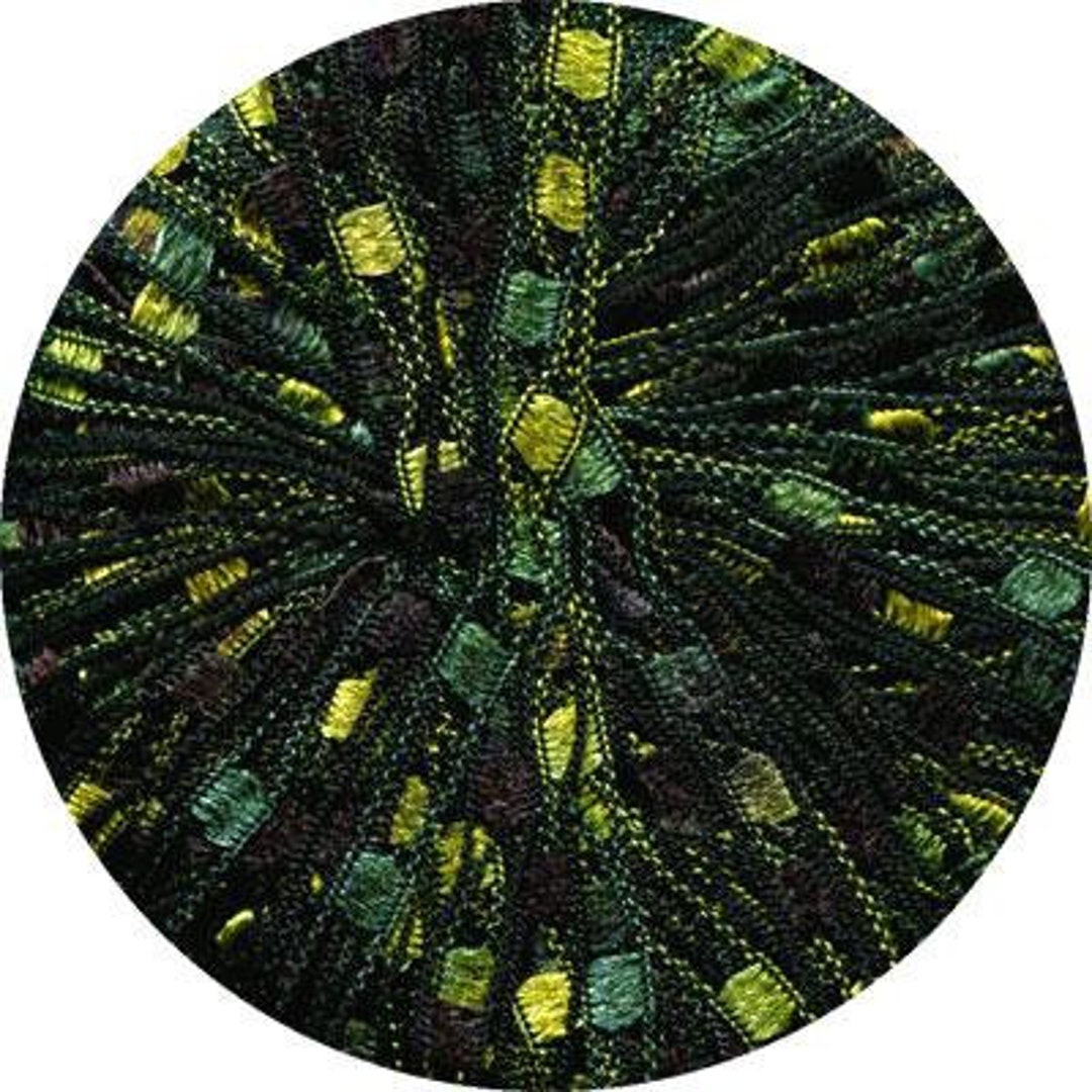 Plymouth Yarn Eros II Style Ladder Yarn, Color 3263 forest 50g / 165yds ...