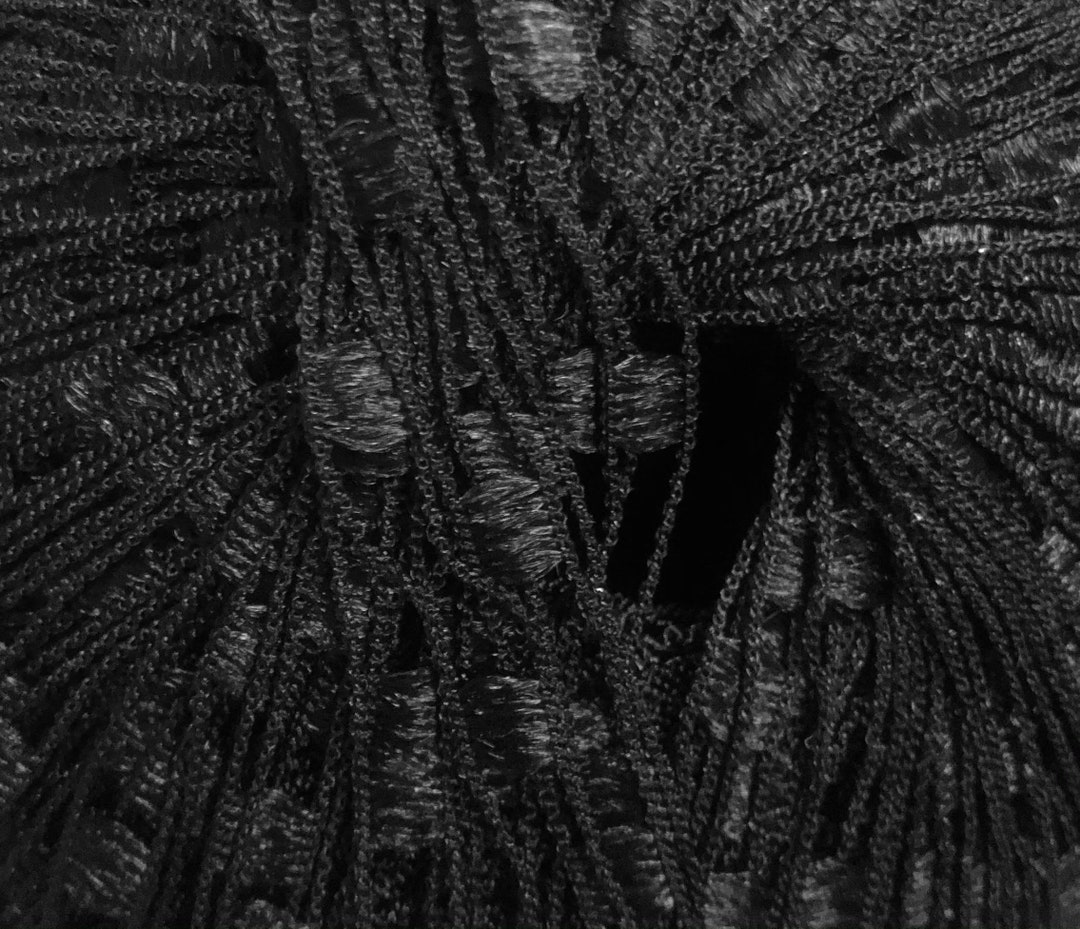 Plymouth Yarn - Eros II Style Ladder Yarn, Color #3017 "black" - 50g ...