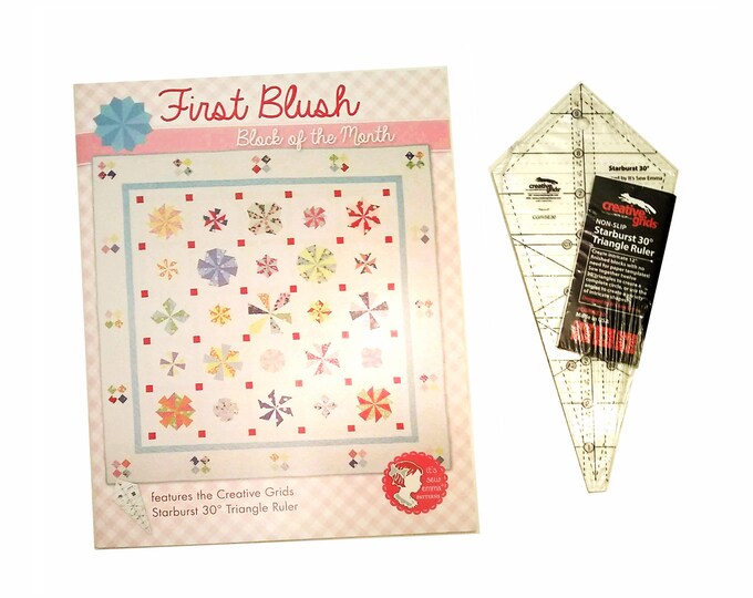 Bundle - the Creative Grids Quilting Ruler "starburst 30 Triangle Ruler ...