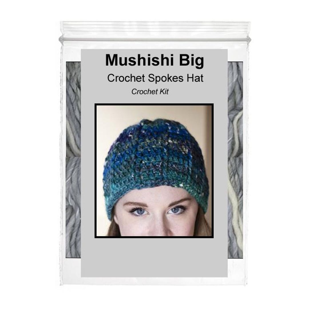 Crochet Spokes Hat Crochet Kit With Mushishi Big Yarn in Color "winter ...