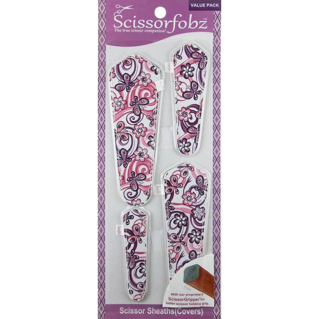 Scissorfobz Four Pack of Designer Scissor Sheaths in "charming Purple ...