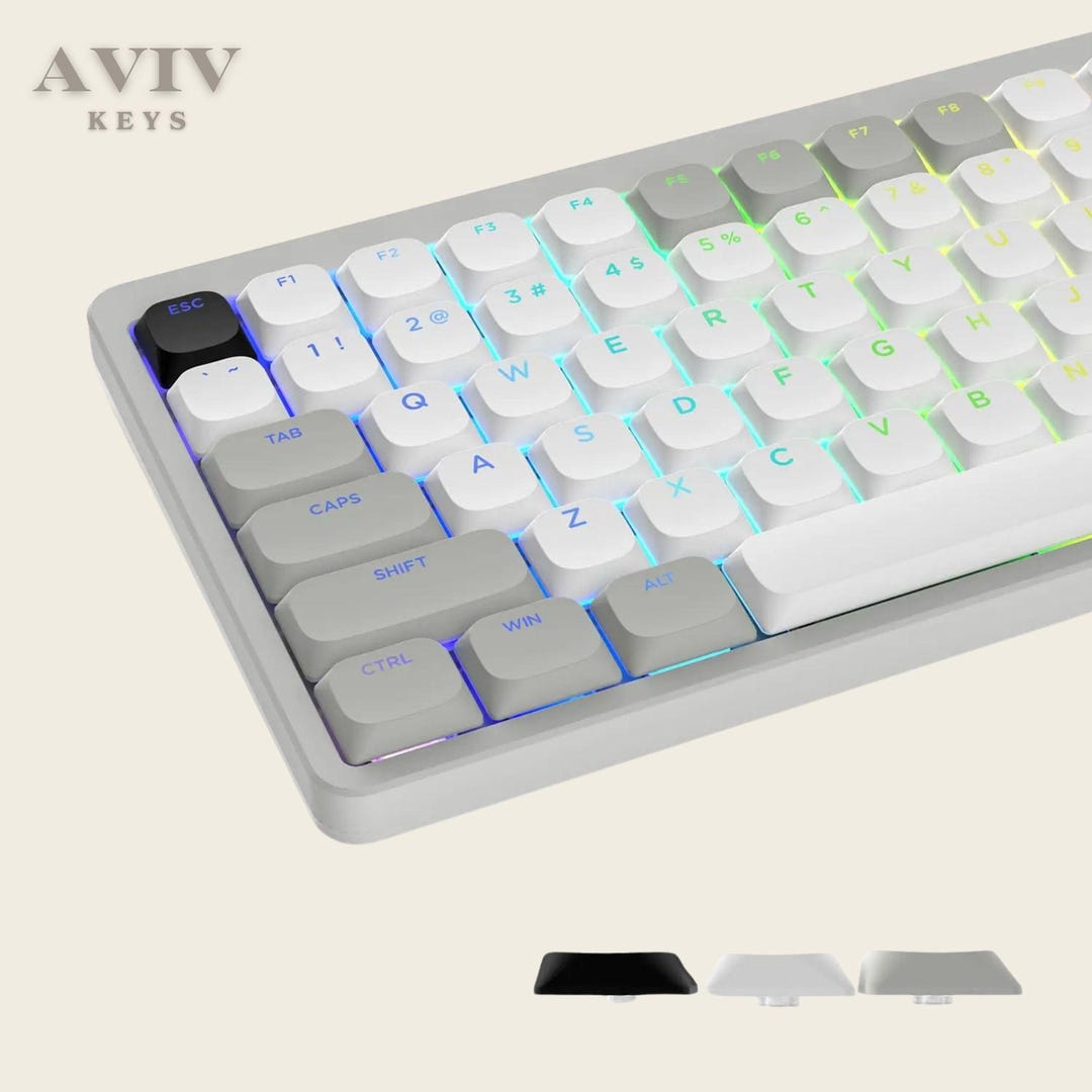 Low Profile Backlit Keycaps Set, Shine-through RGB Keycap, PBT Keycap ...