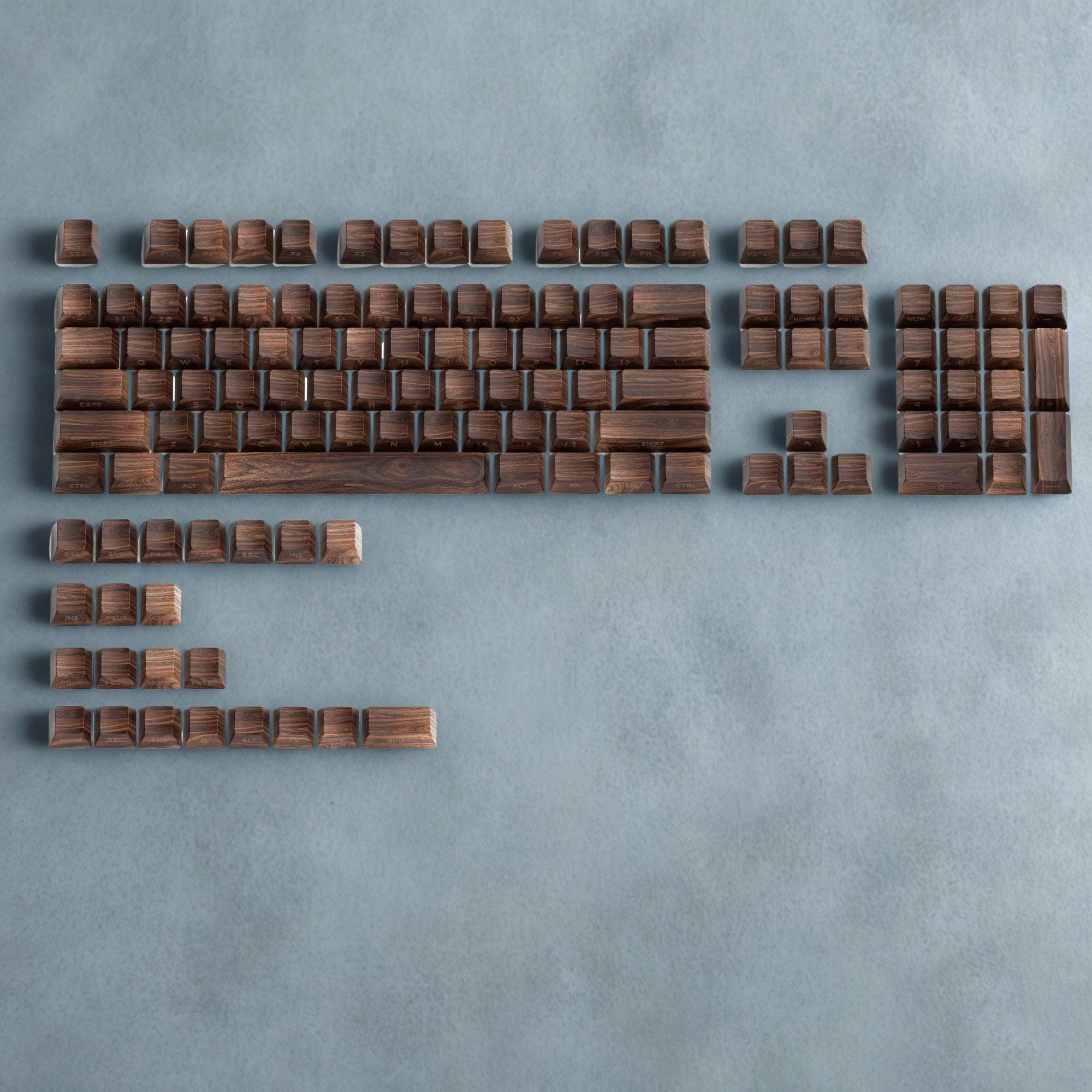 Wood Keycaps: RGB Backlit Shine-through PBT Cherry Profile Keys - Etsy