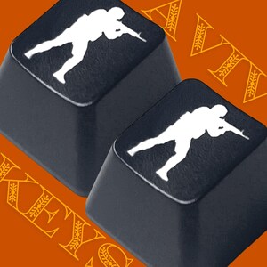 Black and Yellow Keycap Set, Double Shot PBT, Handmade Keycap, 150 ...