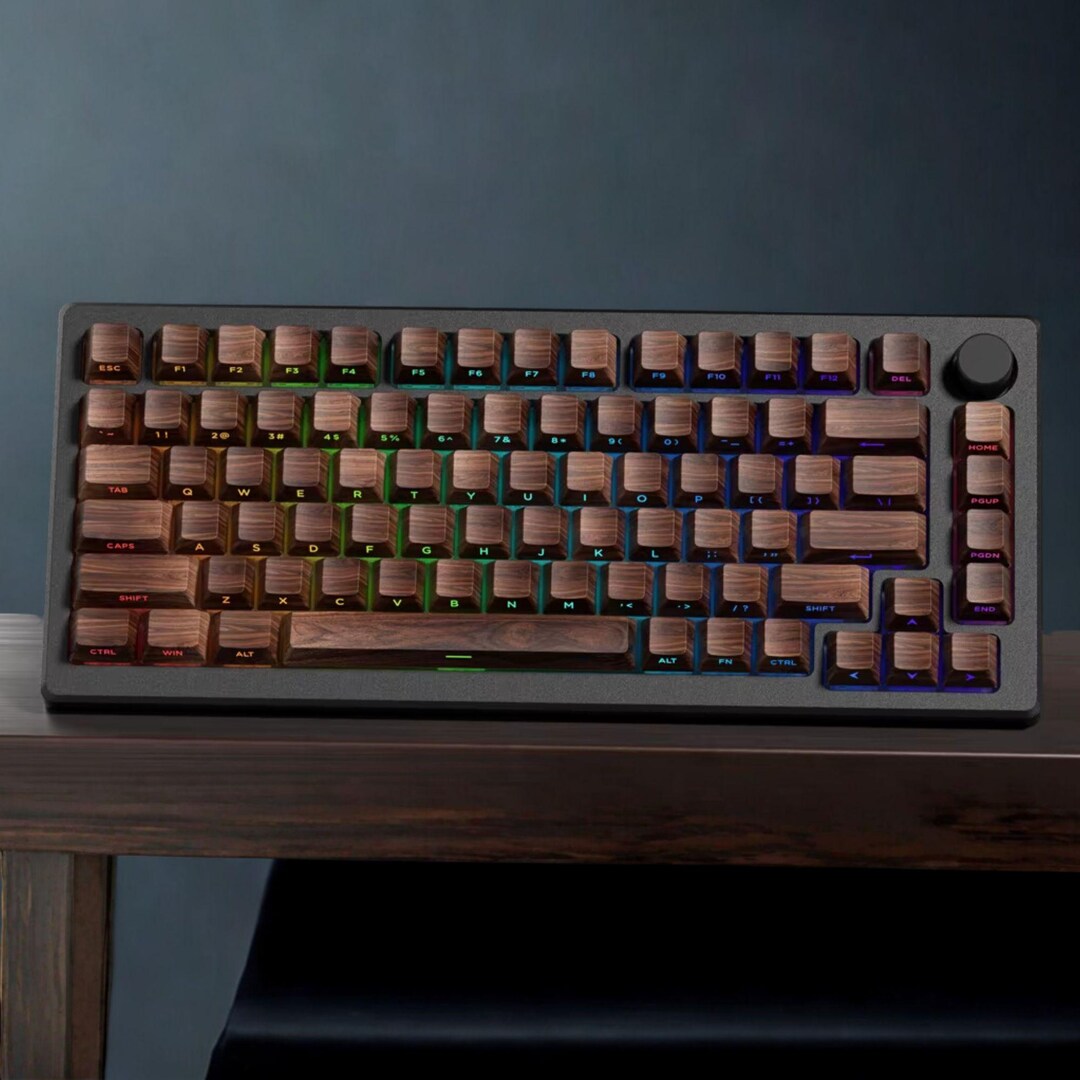 Wood Keycaps: RGB Backlit Shine-through PBT Cherry Profile Keys - Etsy
