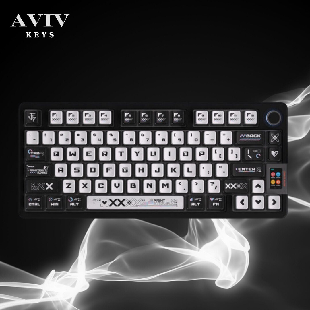 122-key Pudding Translucent OEM Profile Keycaps - Custom Keycap, Gamer ...