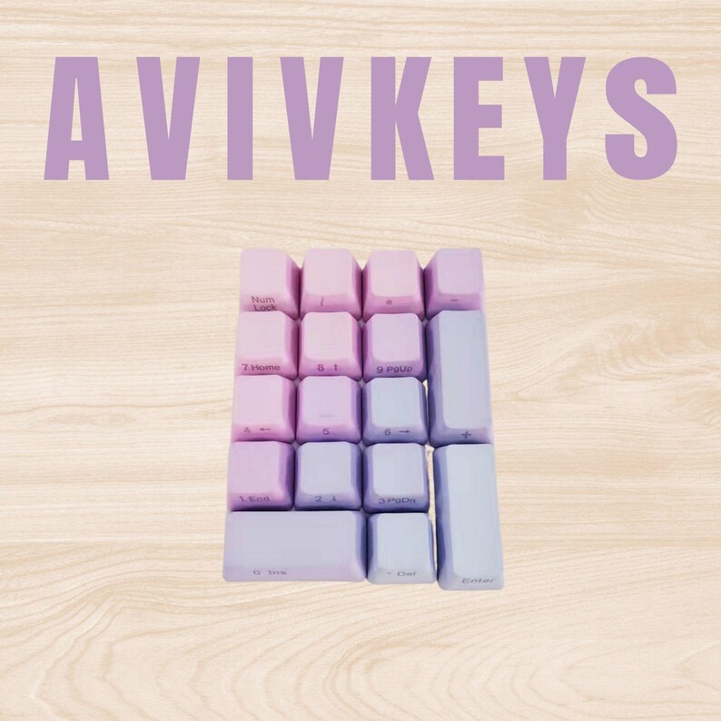 Backlit Pink Side-print Keycap Set Custom 104 PBT Keycaps, OEM Profile ...