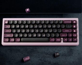 Loopy Space Text Keycap Set, MOA Profile Keycaps, Cute Font Keycaps ...