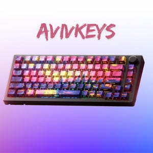 Oil Painting Theme Keycaps Set – RGB Shine-through Keycaps, Unique ...