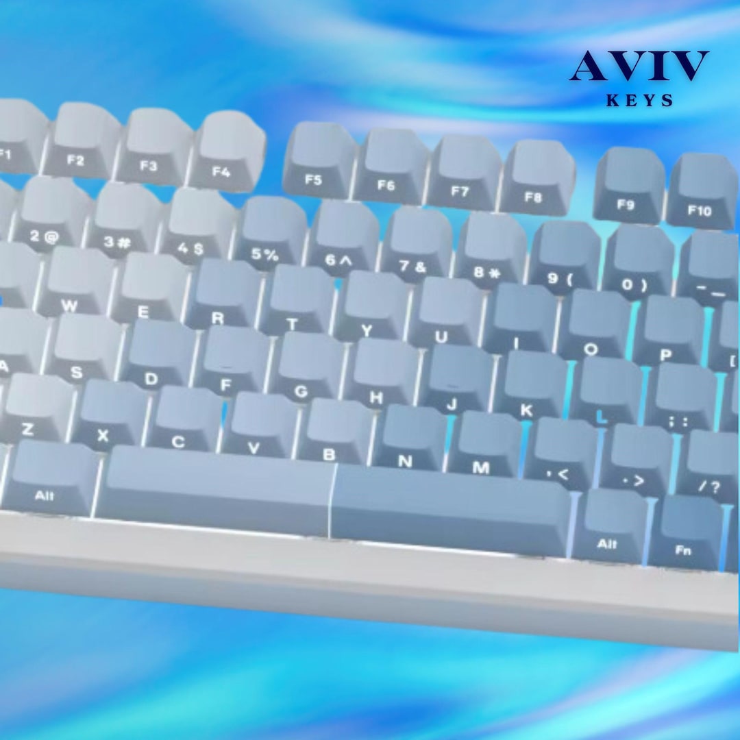 Sea Blue Keycap, RGB Backlit Keycaps, Side-print Keycap, Double Shot ...