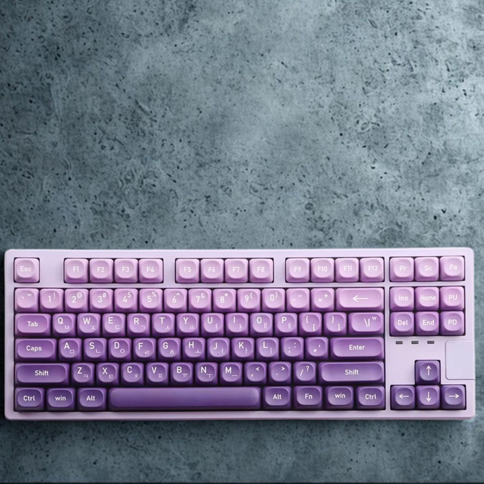Purple Gradient Keycap Set – MOA Profile Pbt Keycaps | 134 Keys for Mx ...