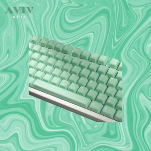 Green Translucent Keycaps 162-key Cherry Profile, Double-shot PBT ...