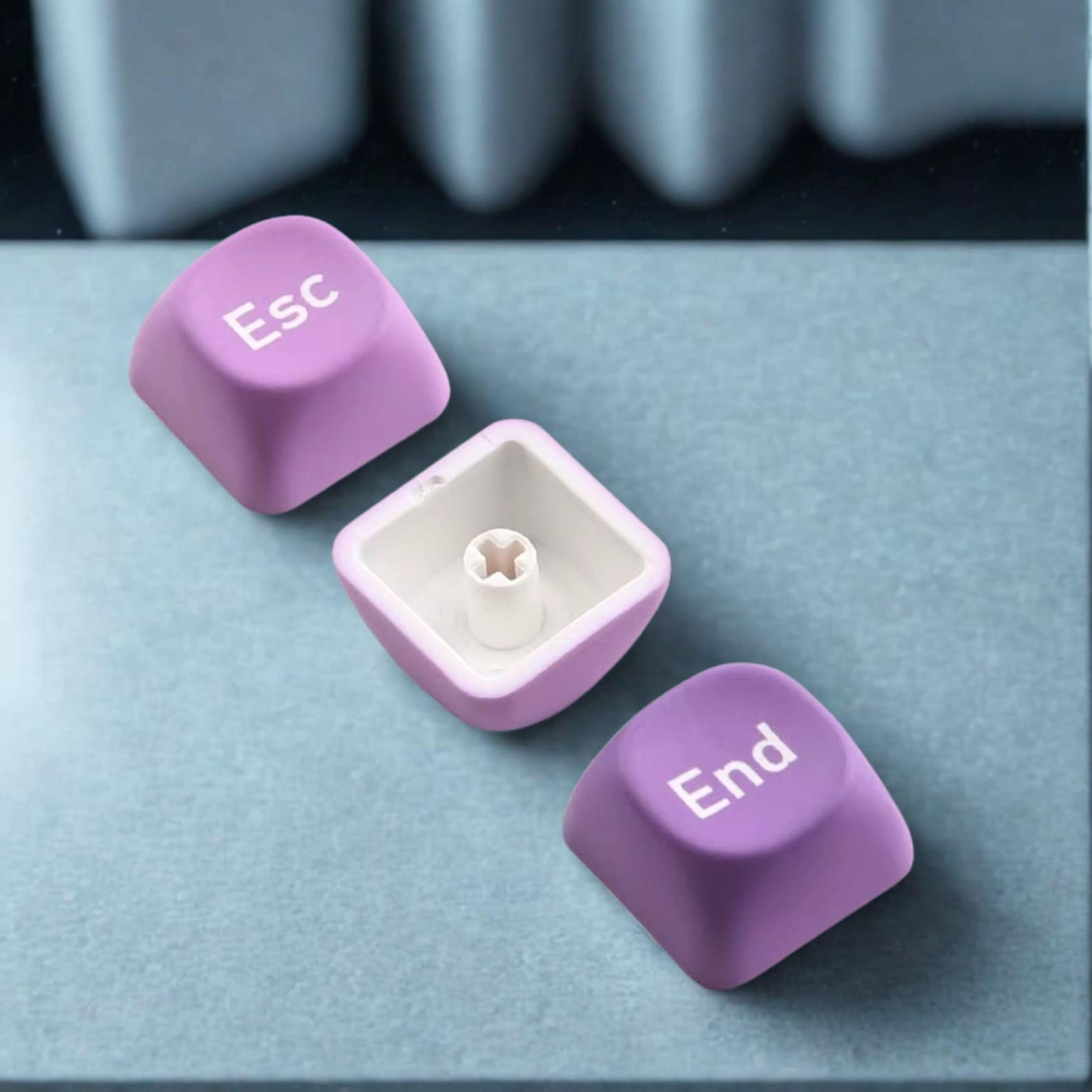 Purple Gradient Keycap Set – MOA Profile Pbt Keycaps | 134 Keys for Mx ...